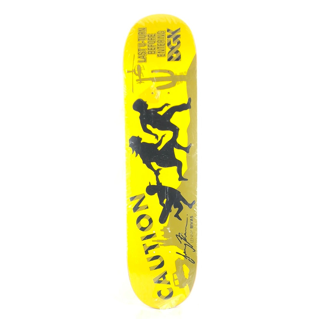 DGK Lenny Rivas Caution Yellow Black 7.5" Skateboard Deck – western ...