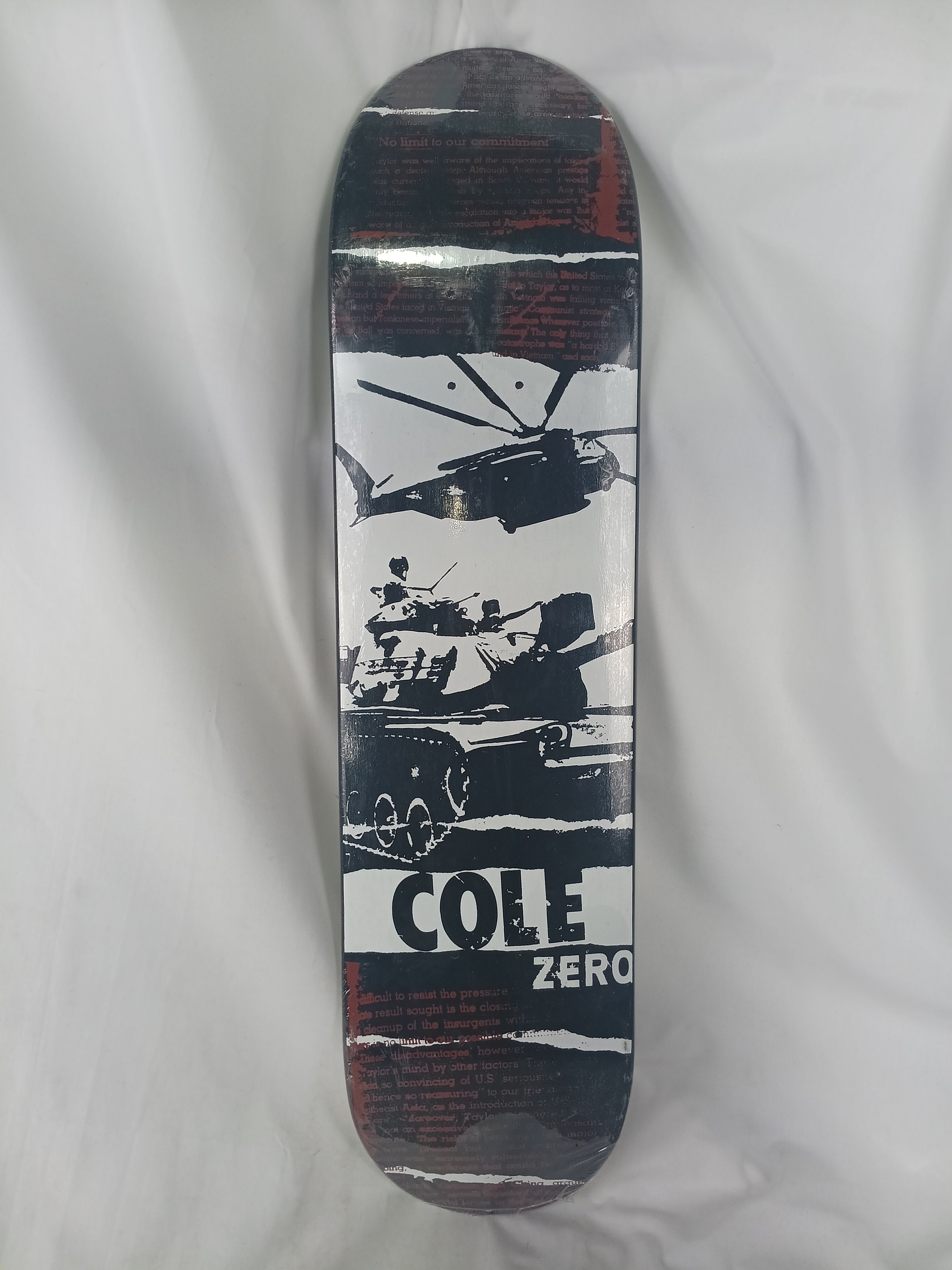 Zero Chris Cole Helicopter Tank Graphic Black White Size 7.5" Vintage ...