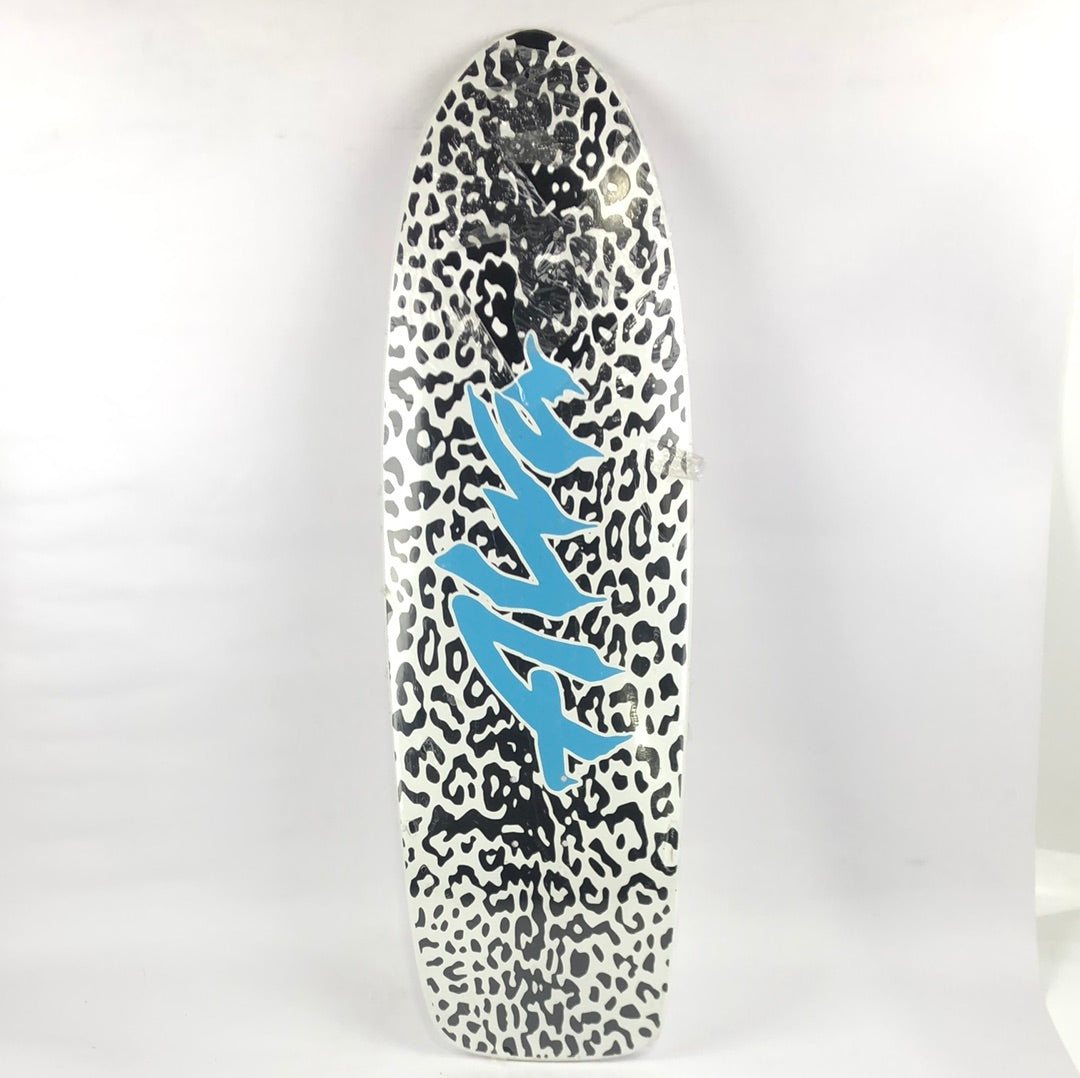 Alva Skateboards Cheetah Print Black/White/Blue 10" Shaped Skateboard ...