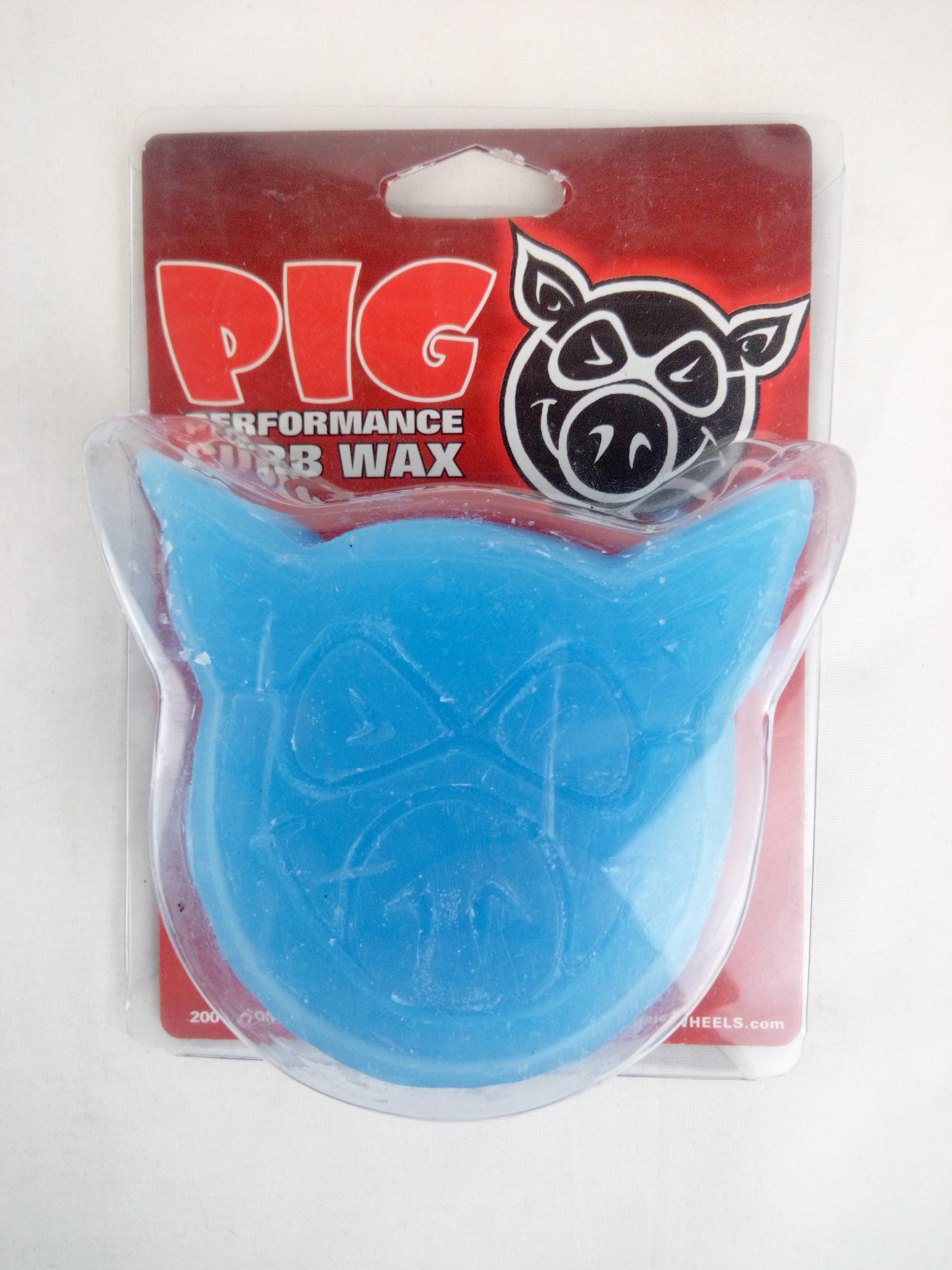 Pig Wheels Raised Pig Head Blue Vintage NOS Performance Curb Wax ...