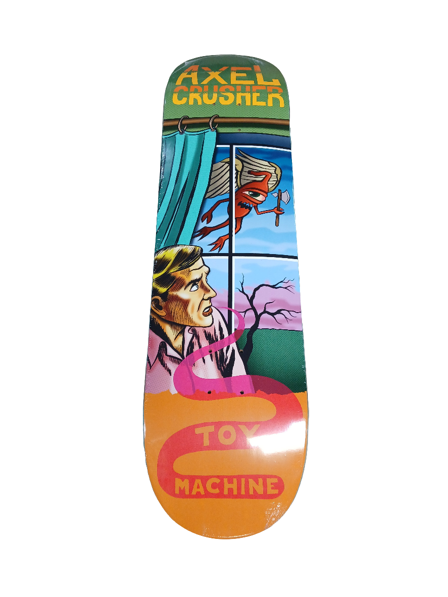 Toy Machine Axel Crysburgh Axel Crusher Multi Size 8.3" Vintage NOS De ...