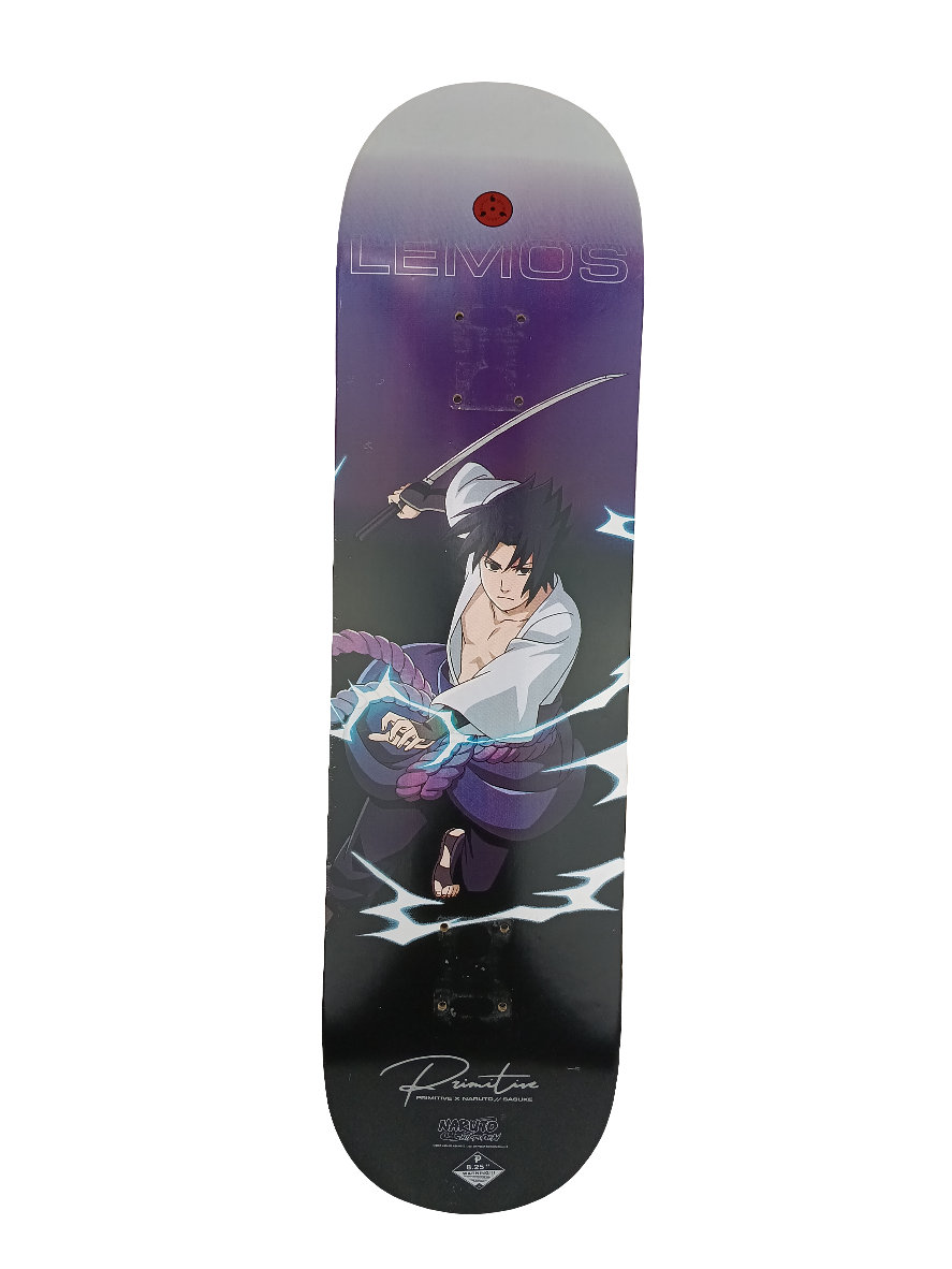 Primitive Tiago Lemos Naruto Sasuke Graphic Black Purple Size 8.25 Deck ...