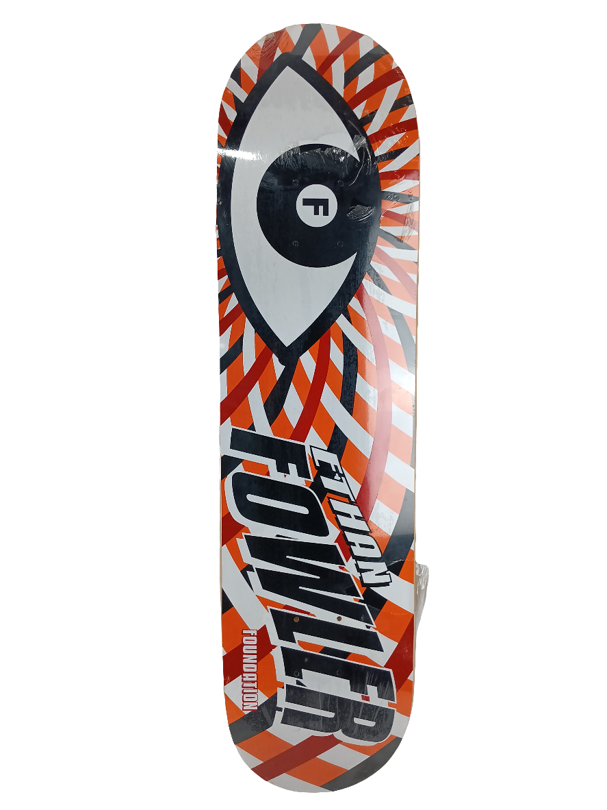 Foundation Ethan Fowler All Seeing Eye Black White Orange Size 7.5" Vi ...