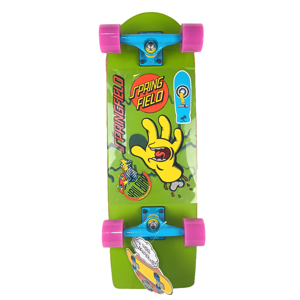 Santa Cruz Bart Simpson Cruiser Green/Orange/Blue/Pink 8.75" Skateboar ...