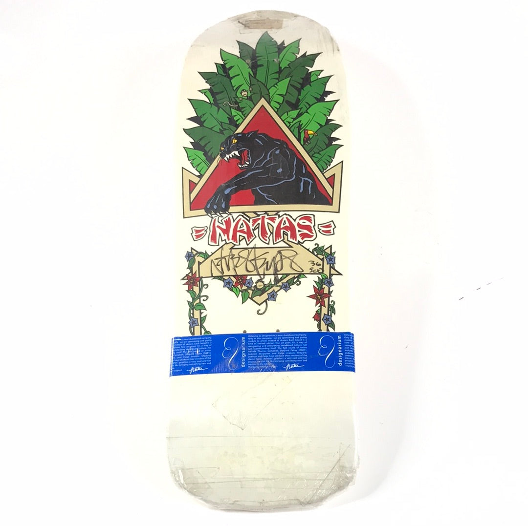 Designarium Natas Kaupus Signed Panther White 9.75" Skateboard Deck ...