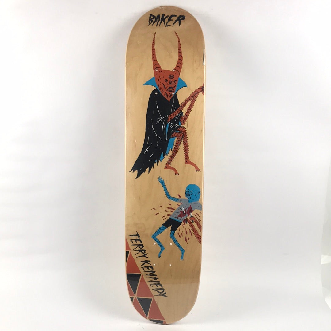 Baker Terry Kennedy Neckface Art Woodgrain 7.75'' Skateboard Deck ...